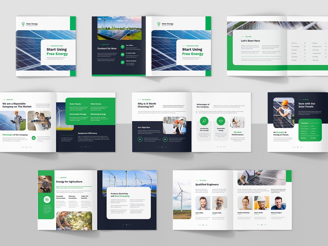 Solar Energy Company Profile Square Canva Template, Project Proposal ...