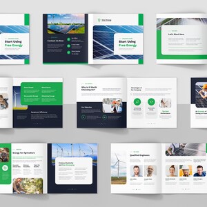 Solar Energy Company Profile Square Canva Template, Project Proposal ...
