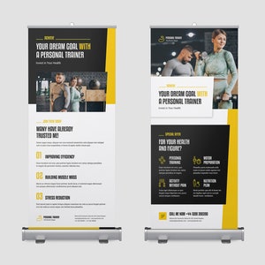 7 in 1 Personal Trainer Brochures Bundle, Canva Templates, Fitness ...