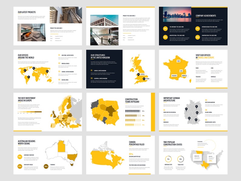 Construction Company Profile Pitch Deck Figma, Architecture Studio ...