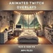 ANIMATED Twitch Overlays | Stream Starting | Gamer Girl | Goth Bedroom Scene | Cute Aesthetic ...