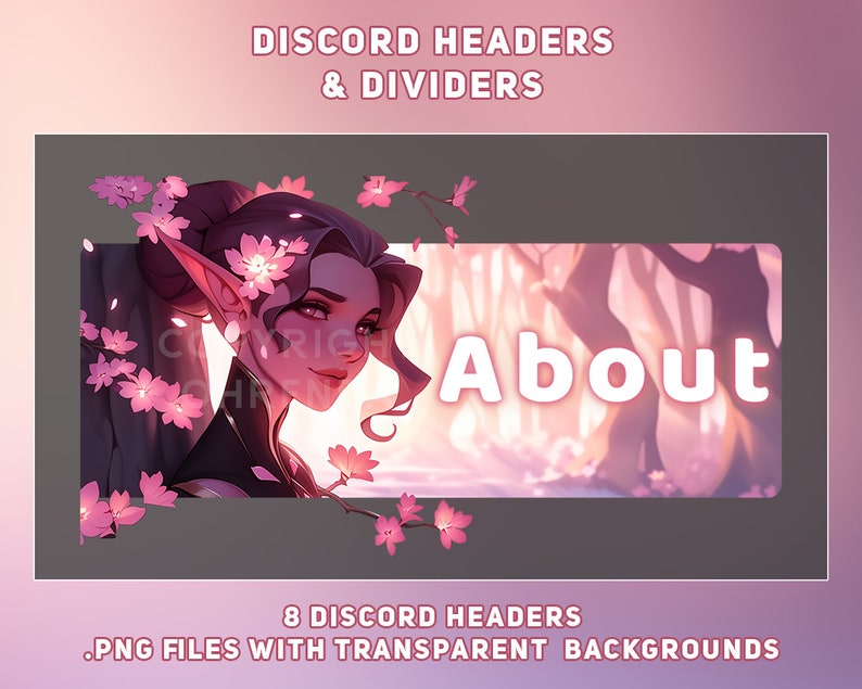 Discord Headers | Discord Dividers | Mercy Overwatch | Pink Sakura ...