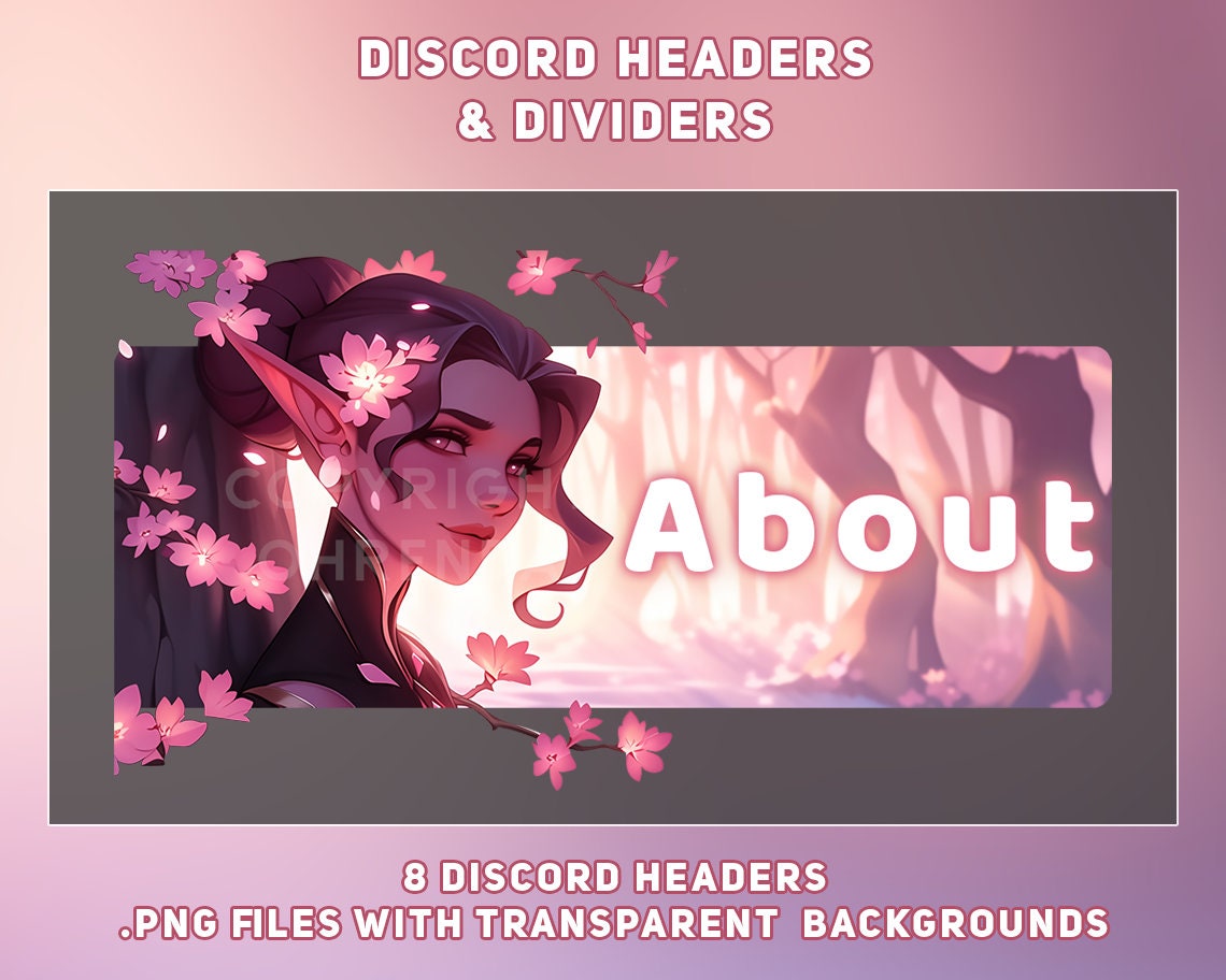 Discord Headers | Discord Dividers | Mercy Overwatch | Pink Sakura ...