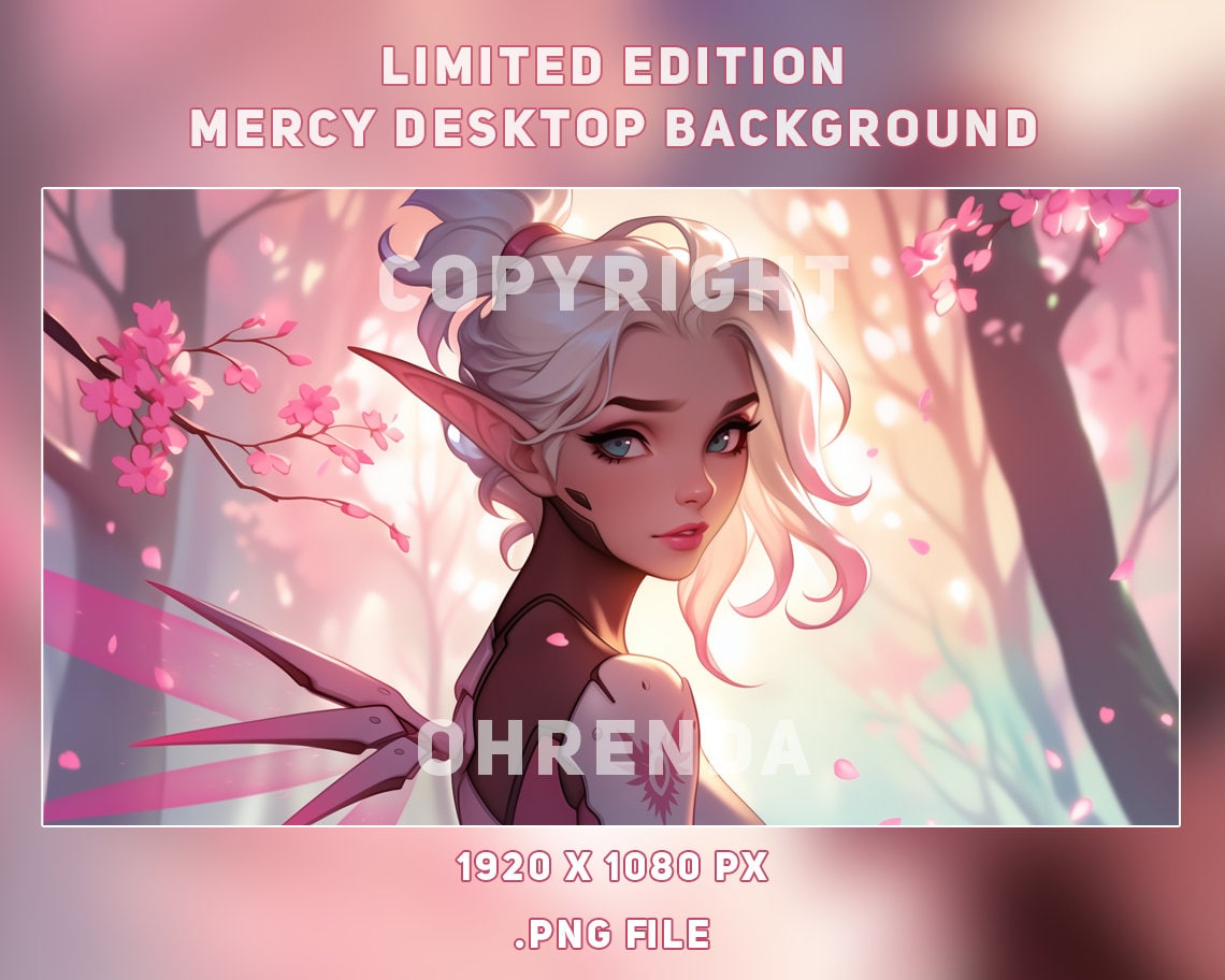 Mercy Overwatch Desktop Background | Limited Edition | Gamer Girl ...