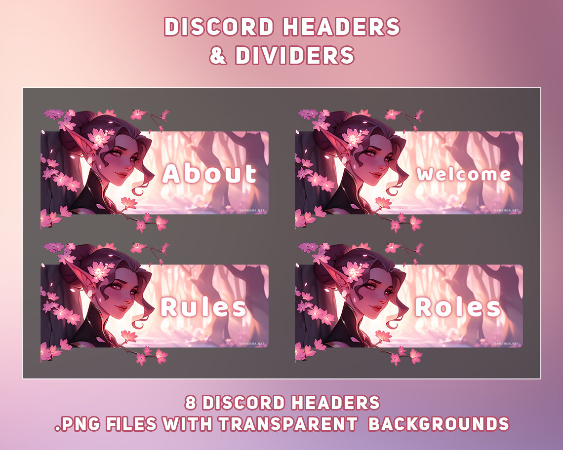 Discord Headers | Discord Dividers | Mercy Overwatch | Pink Sakura ...