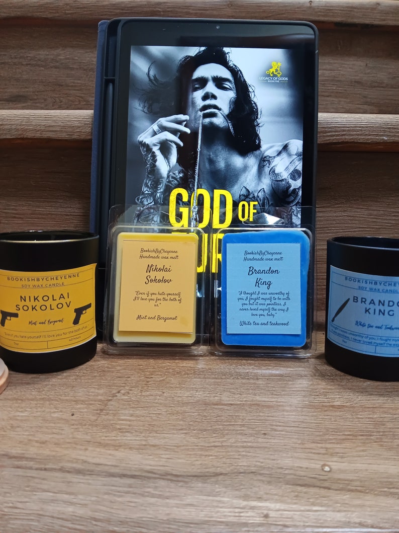 God of Fury Candle/handmade Bookish Candle/book Merch/nikolai Sokolov ...