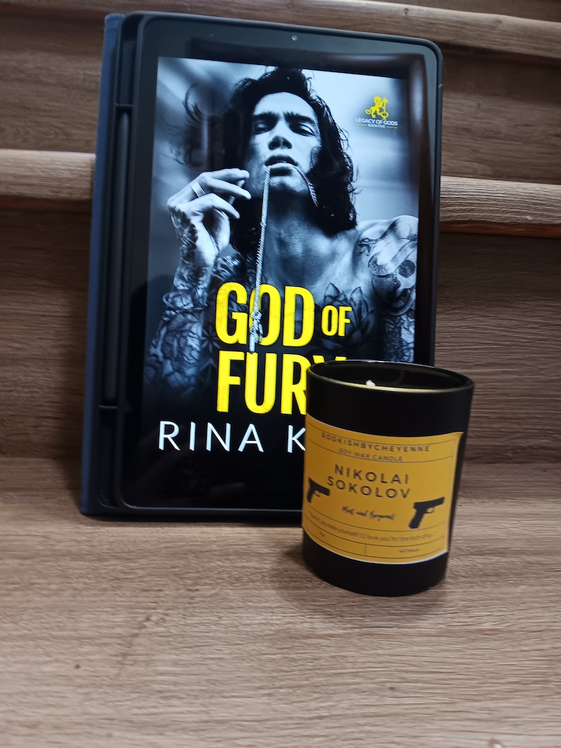 God of Fury Candle/handmade Bookish Candle/book Merch/nikolai Sokolov ...