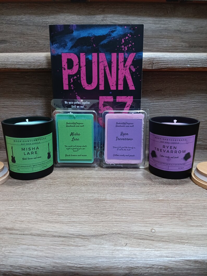 Punk 57 Wax Melt Candle/handmade Bookish Candle/book Merch/misha Lare ...