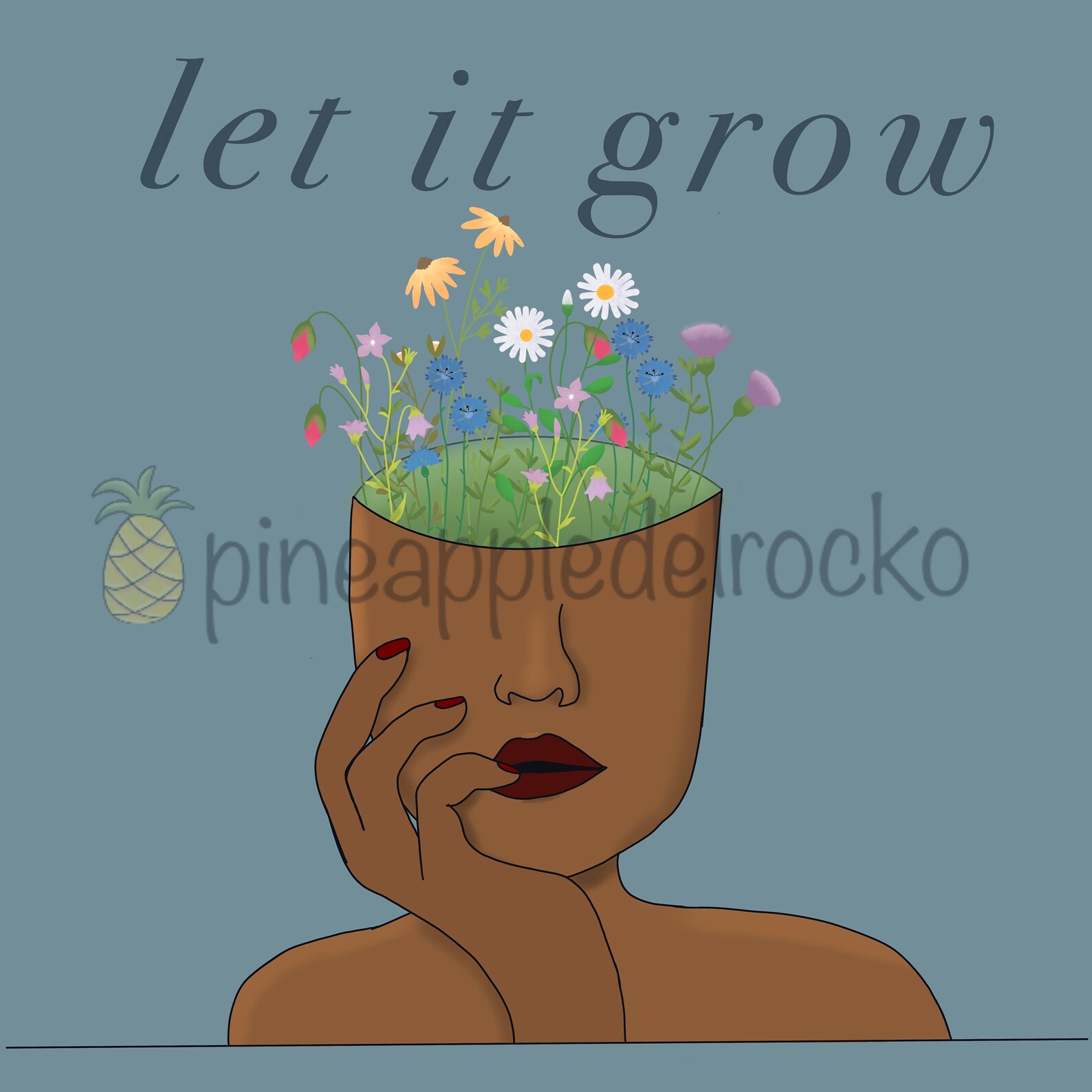 Let it grow - Illustration - digital print - Etsy.de