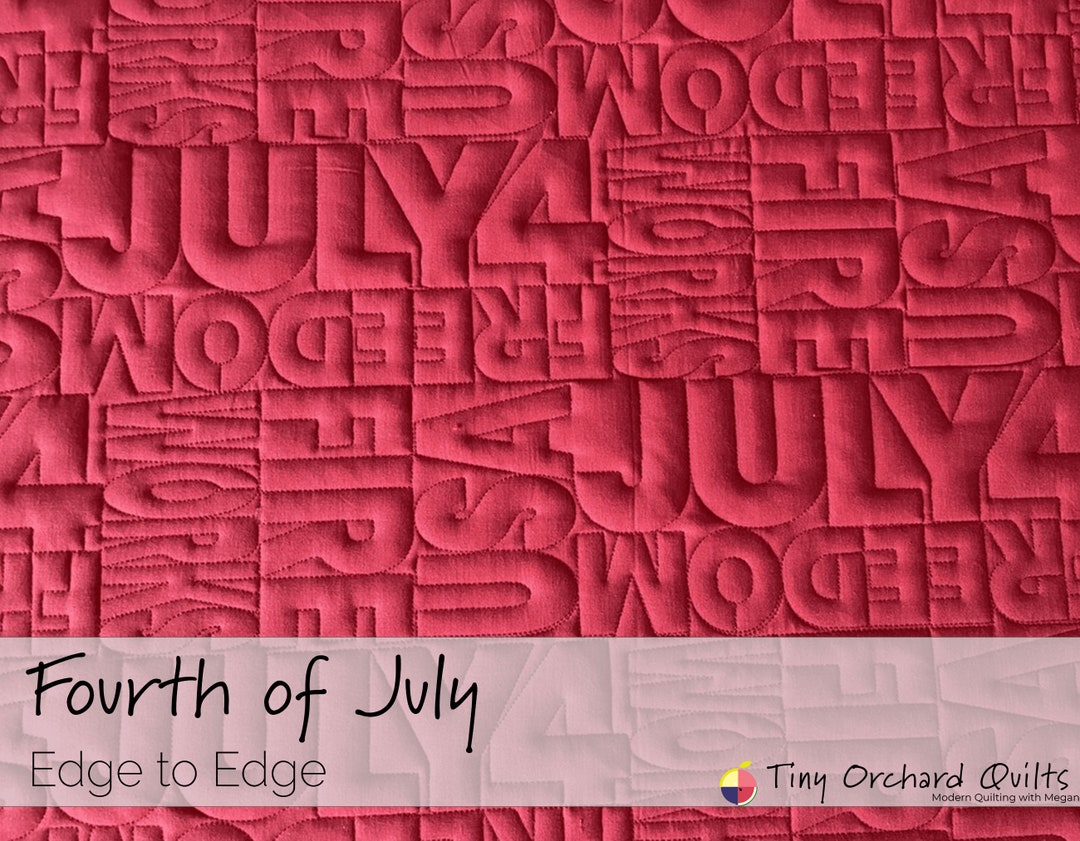 4th of July Edge to Edge Digital Download for Quiltpath, Innova ...