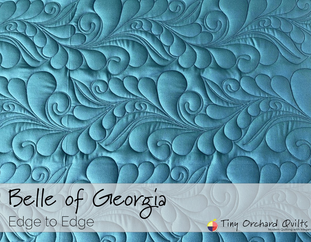 Belle of Georgia Modern Feather Edge to Edge - Etsy