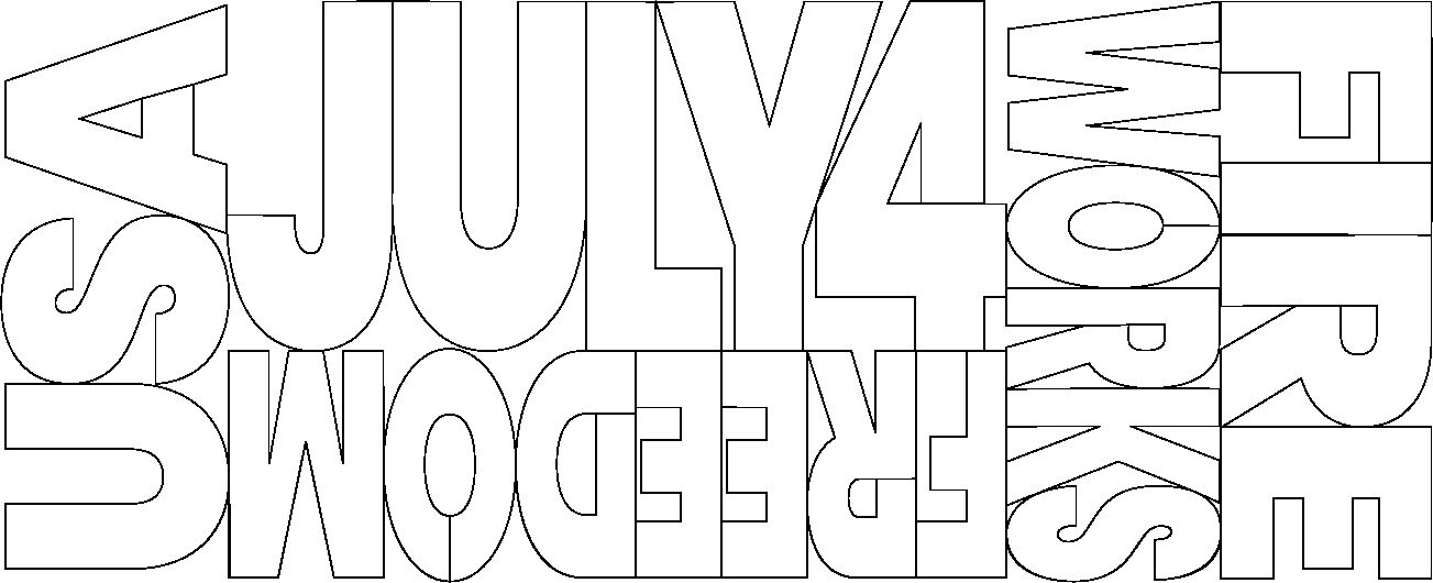 4th of July Edge to Edge Digital Download for Quiltpath, Innova ...