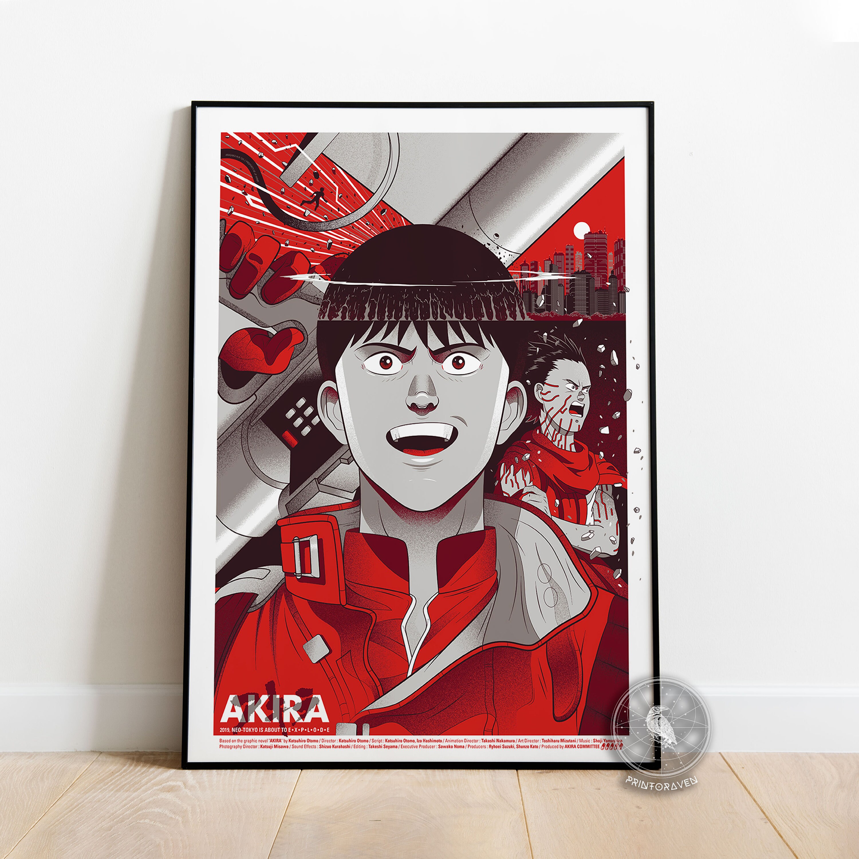 Akira Poster Kaneda Wall Art Wall Decoration Framed Poster Movie Poster ...