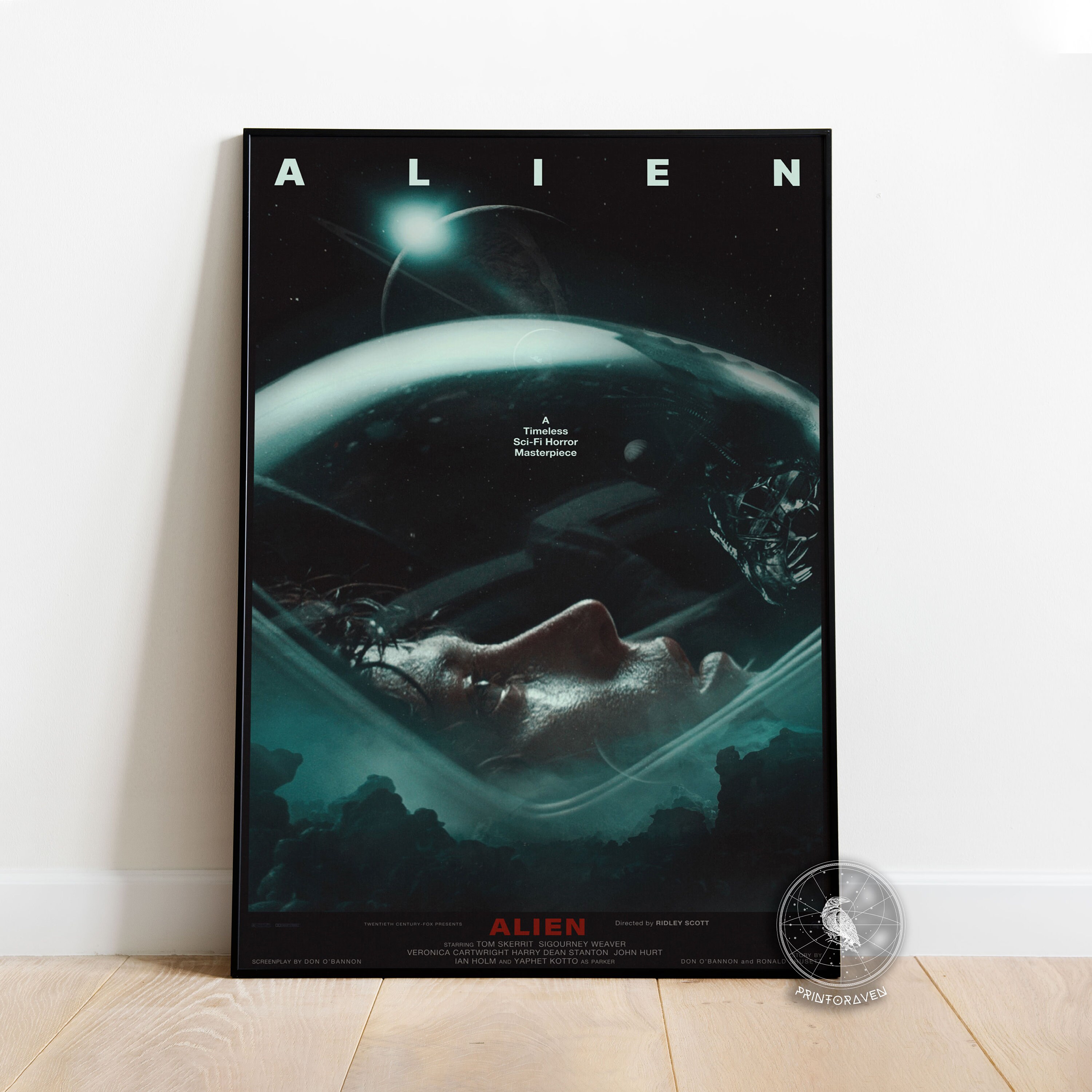 Alien Poster Horror Movie Wall Art Wall Decoration Framed Poster Movie ...