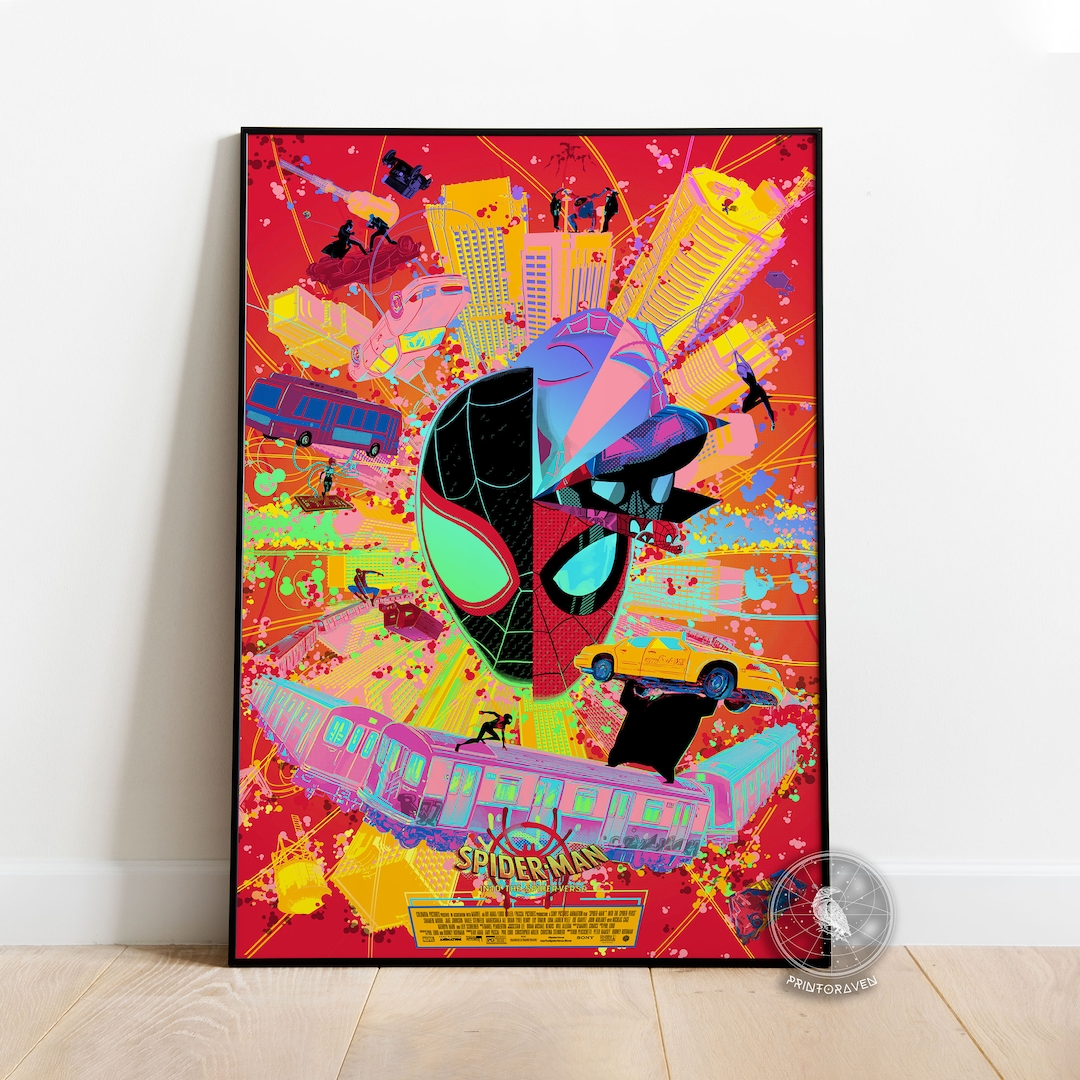 Buy Spider-man: Into the Spider-verse Poster Miles Morales Wall Art ...