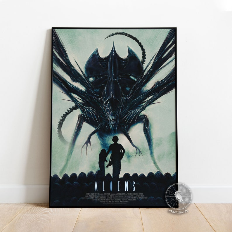 Alien Poster Horror Movie Wall Art Wall Decoration Framed Poster Movie ...