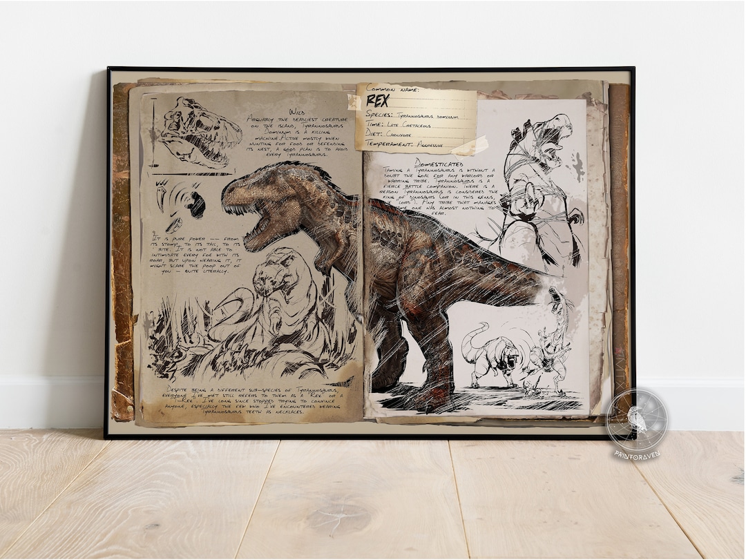 Ark Survival Evolved Creatures Poster Survival Game Wall Art Wall ...