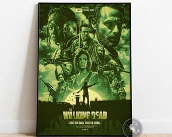 The Walking Dead Poster, Minimalist TWD Print - Etsy