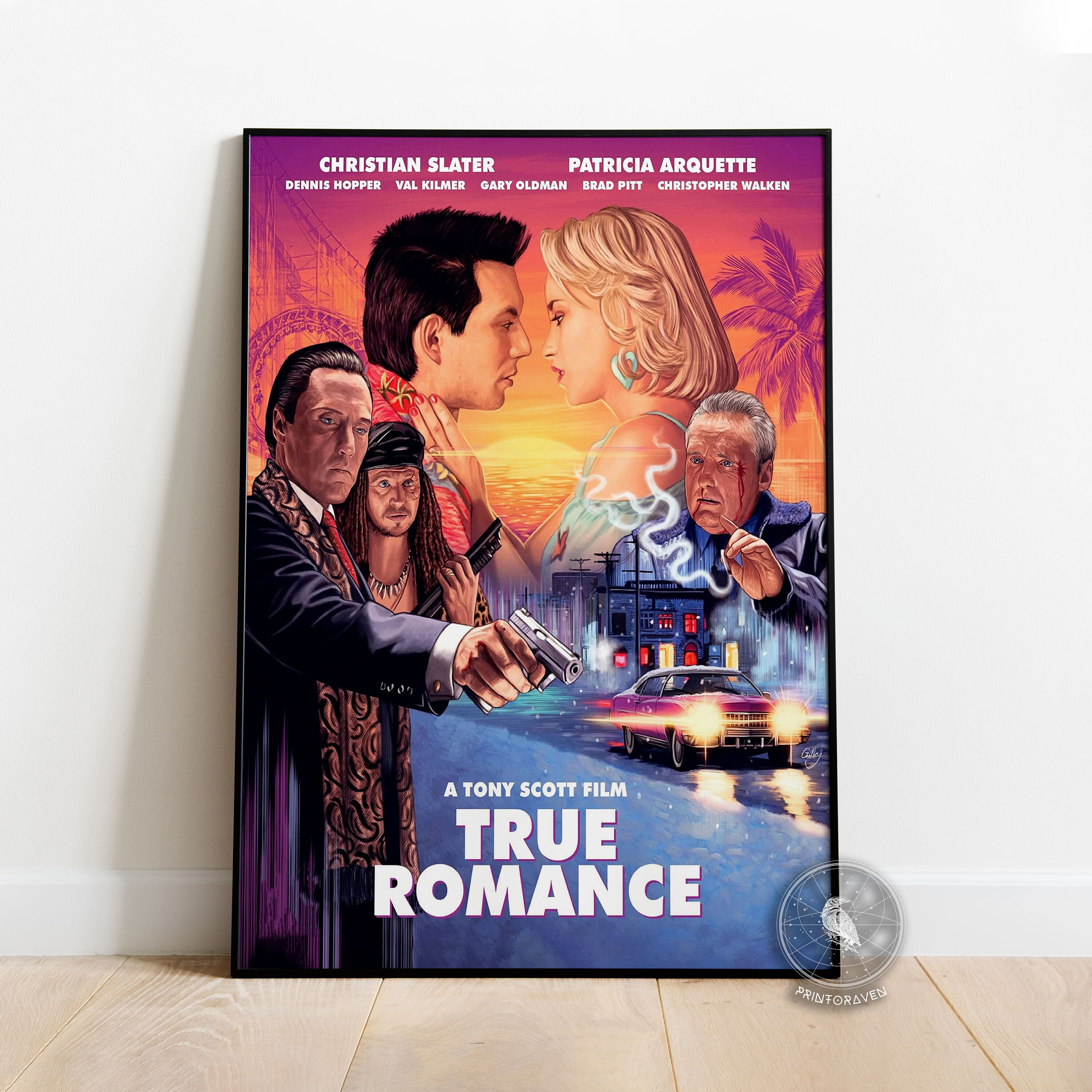 True Romance Poster Tony Scott Movie Wall Art Wall Decoration Framed Poster Movie Poster Print ...