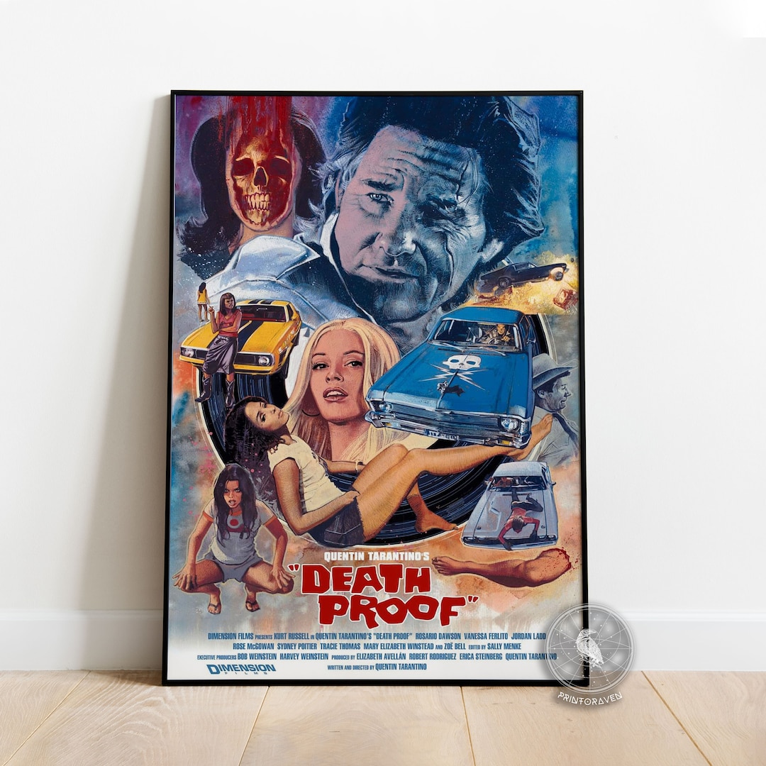 Death Proof Poster Tarantino Movie Wall Art Wall Decoration Framed ...