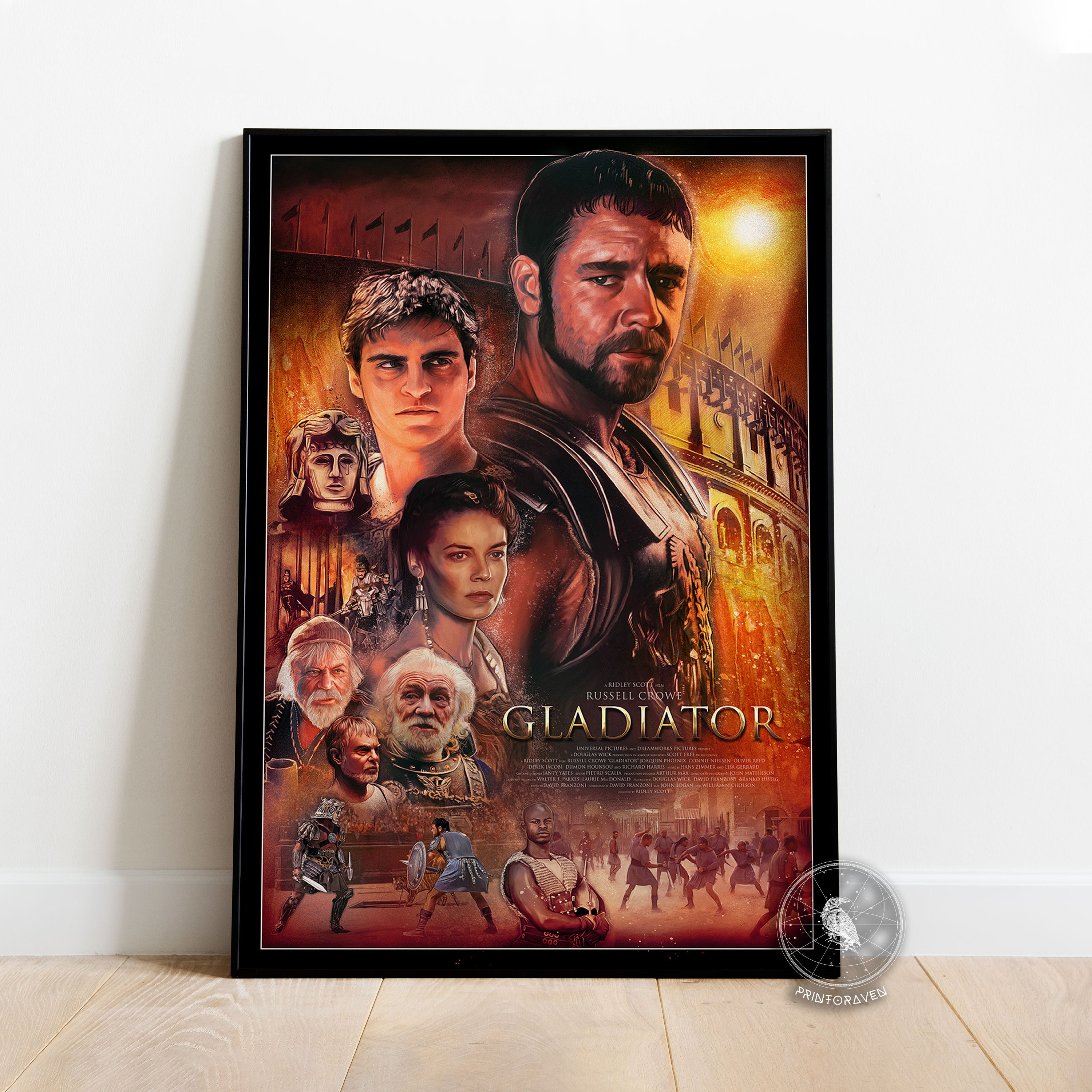 Gladiator Poster Maximus Wall Art Wall Decoration Framed Poster Movie ...