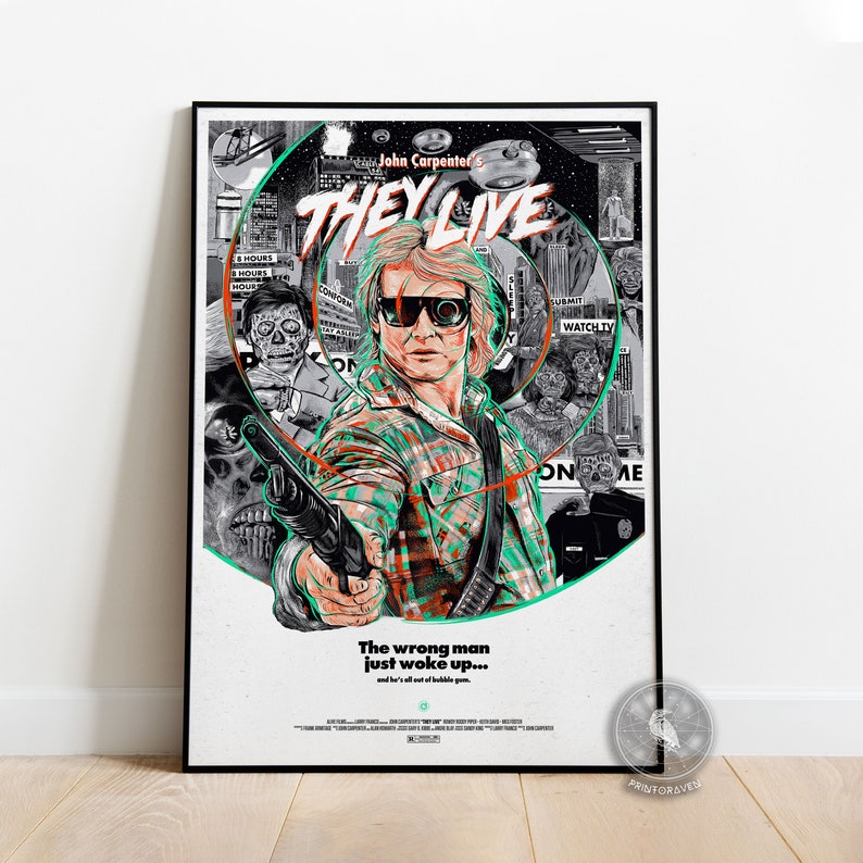 They Live Poster Nada Wall Art Wall Decoration Framed Poster Movie ...