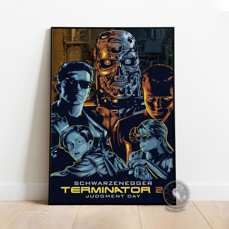 The Terminator Poster Arnold Wall Art Wall Decoration Framed Poster ...