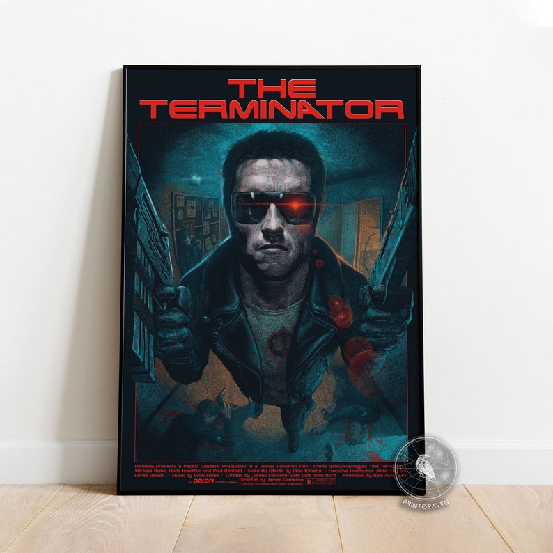 The Terminator Poster Arnold Wall Art Wall Decoration Framed Poster ...