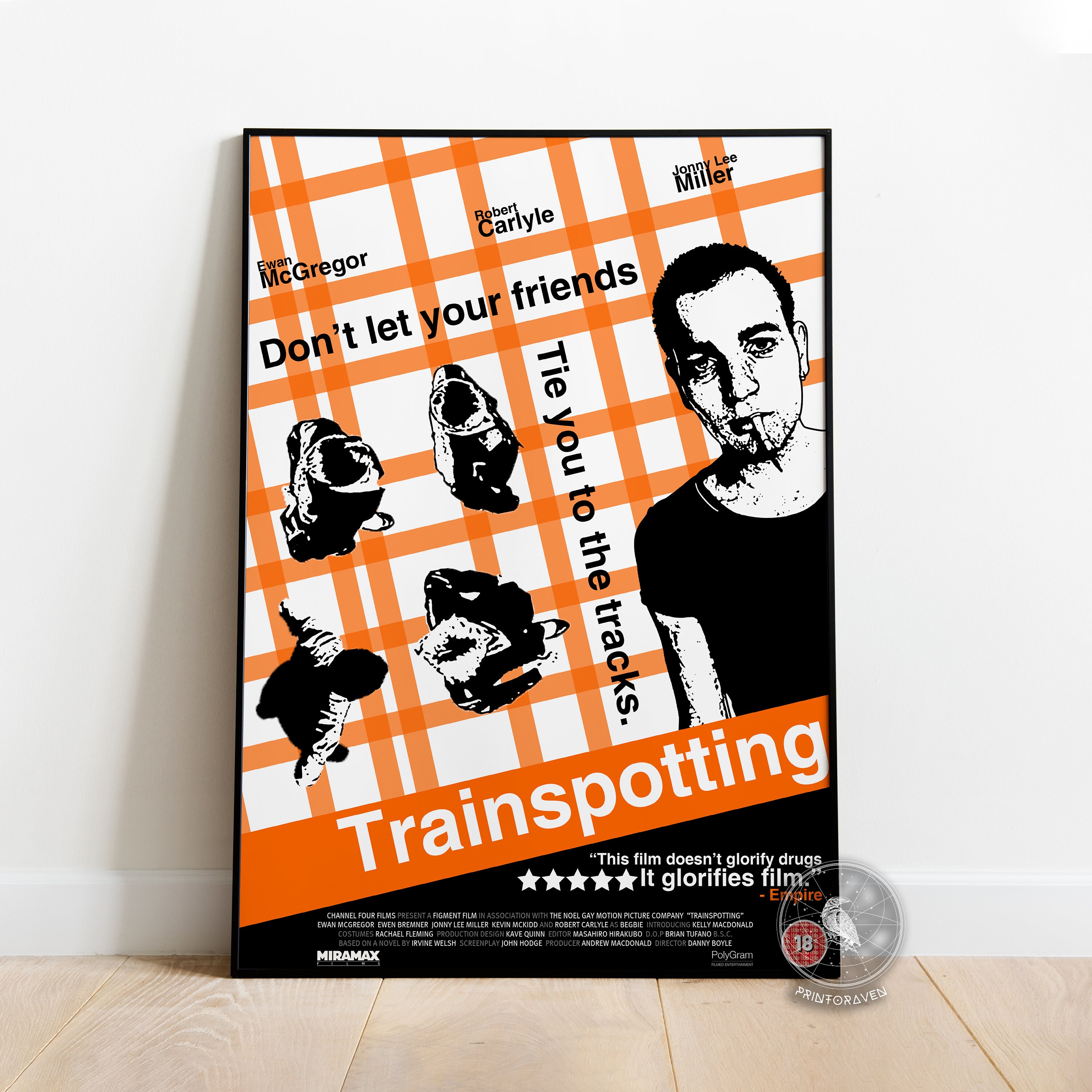 Trainspotting Poster Renton Movie Wall Art Wall Decoration Framed ...