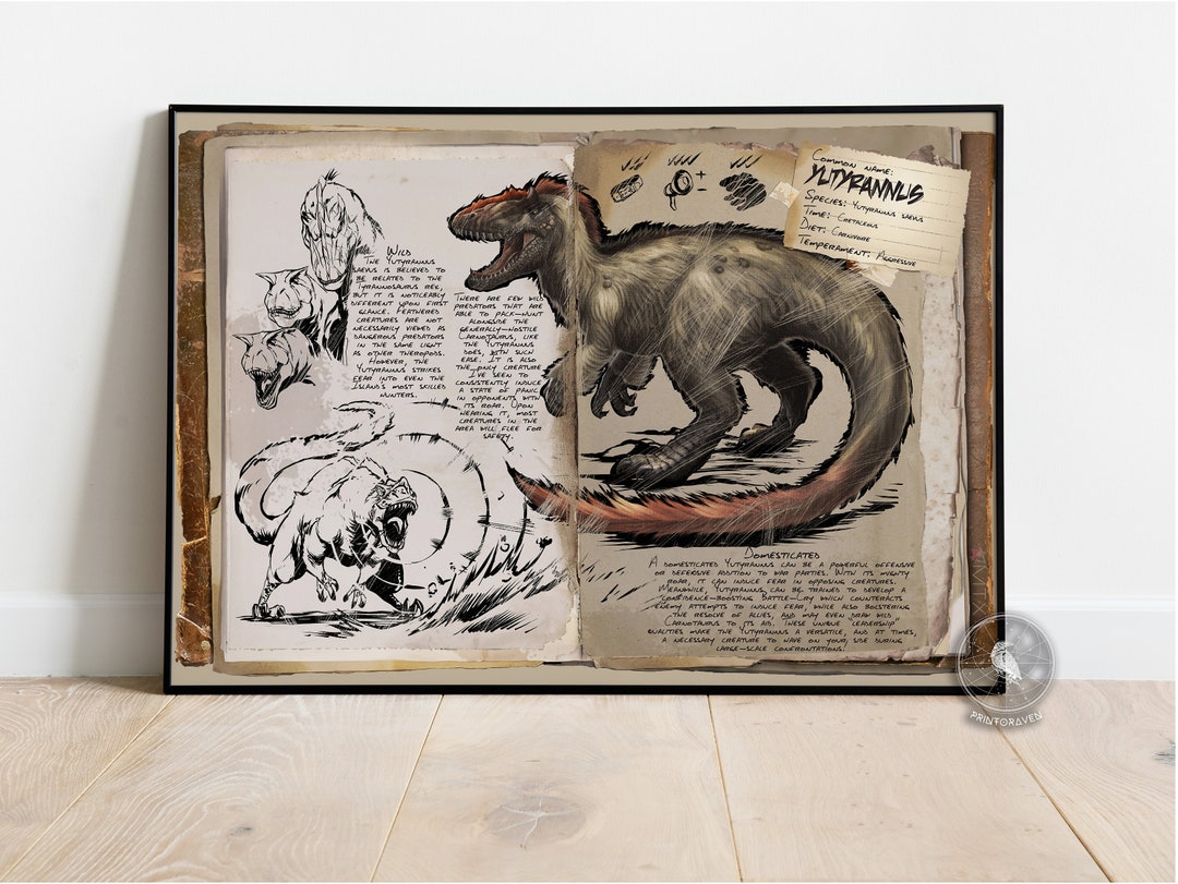 Ark Survival Evolved Creatures Poster Survival Game Wall Art Wall ...