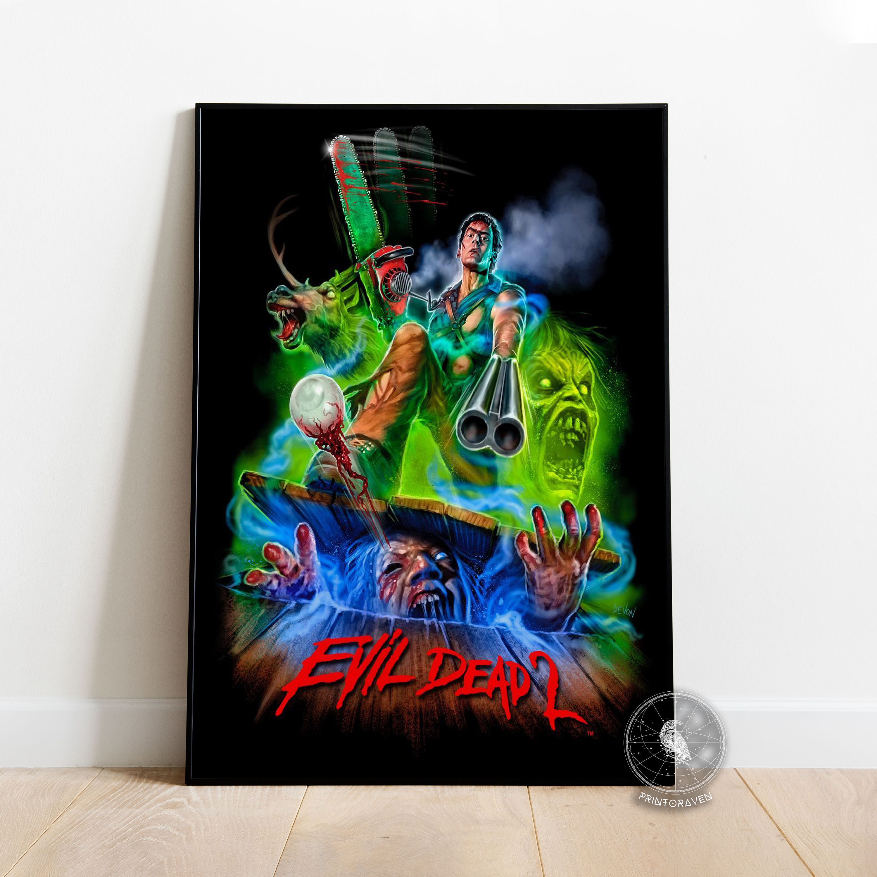 The Evil Dead Poster Horror Movie Wall Art Wall Decoration Framed ...