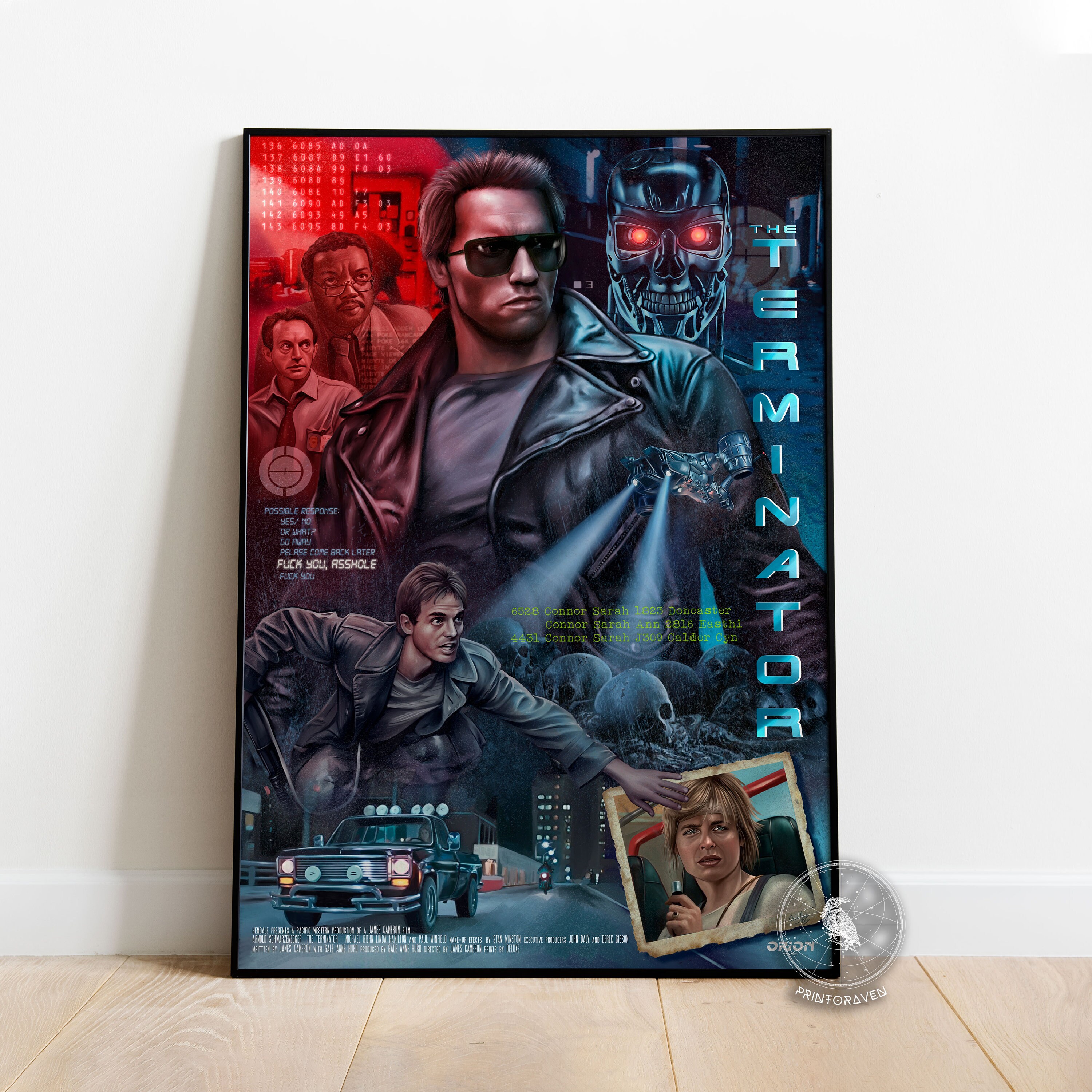 The Terminator Poster Arnold Wall Art Wall Decoration Framed Poster ...