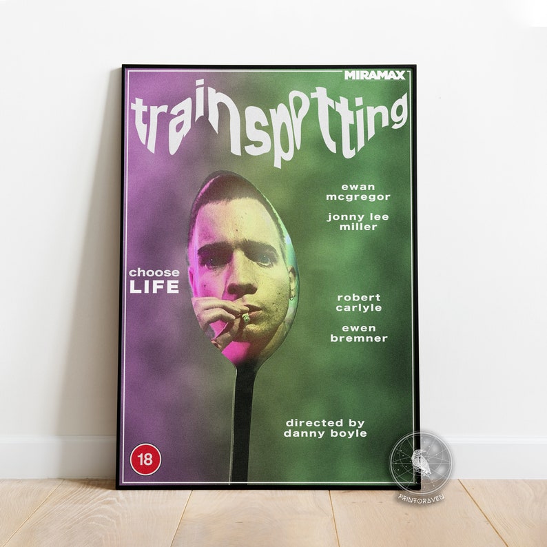 Trainspotting Poster Renton Movie Wall Art Wall Decoration Framed ...