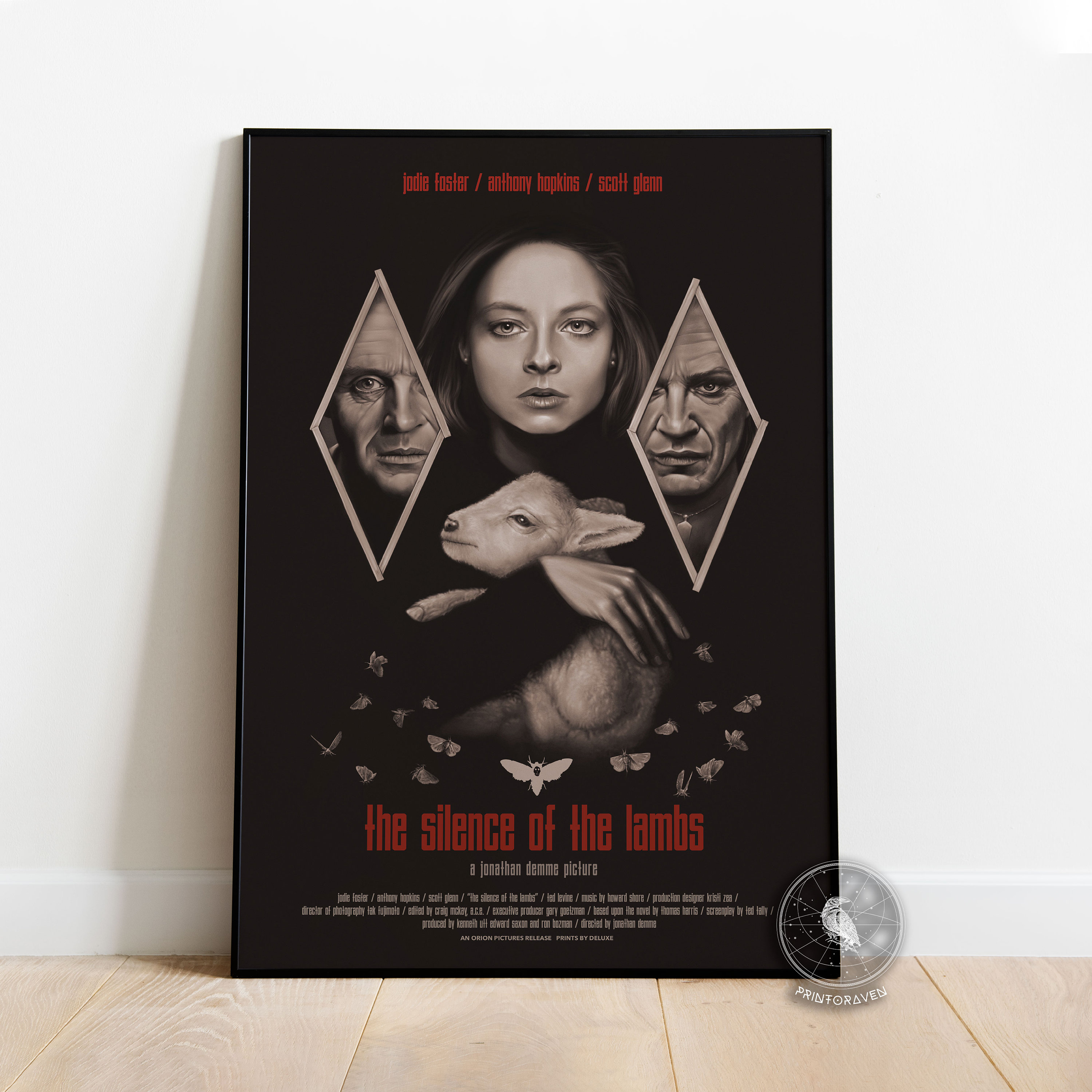 The Silence of the Lambs Poster Hannibal Lecter Wall Art Wall ...