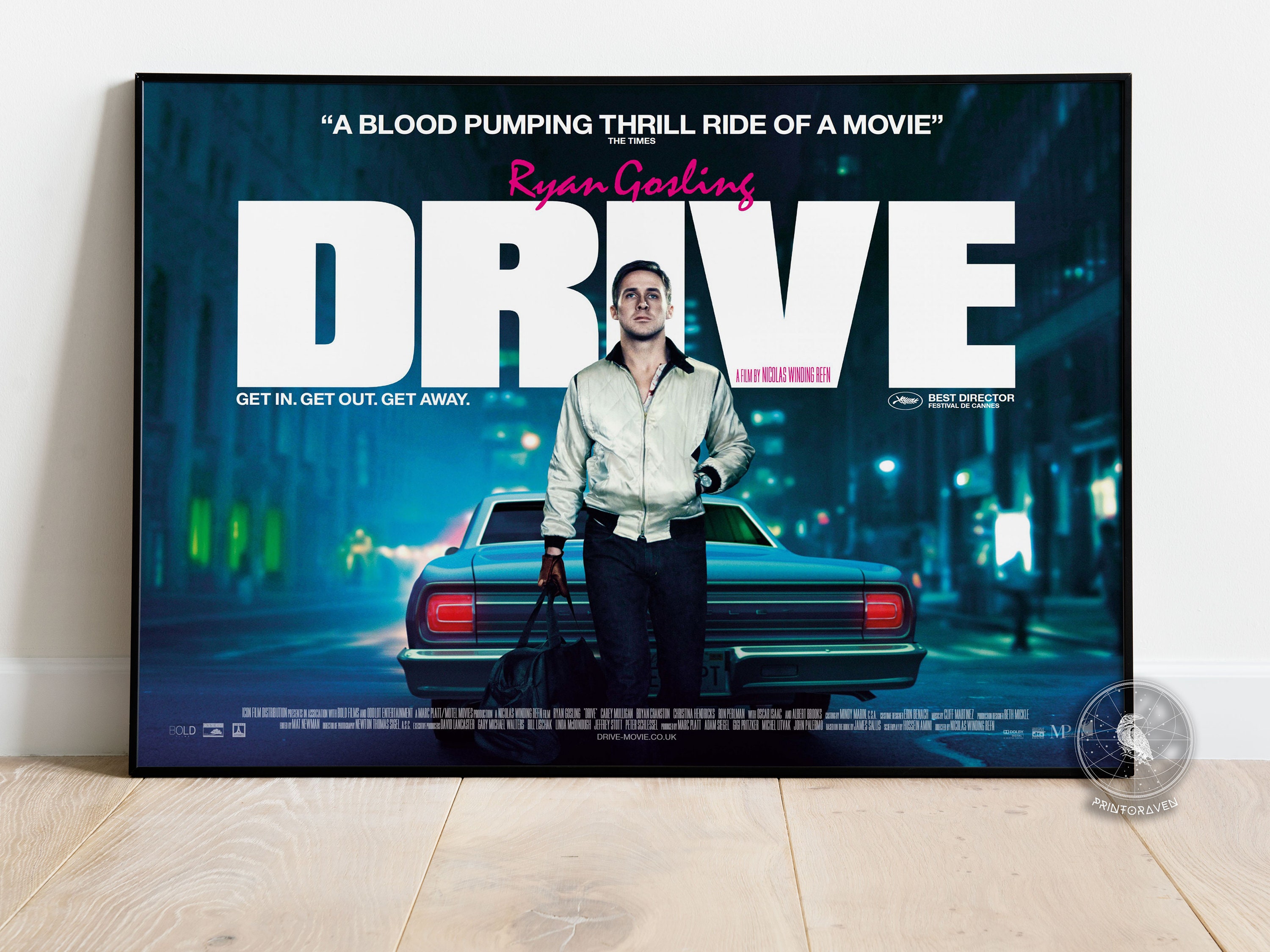 Drive Poster Ryan Gosling Wall Art Wall Decoration Framed Poster Movie ...