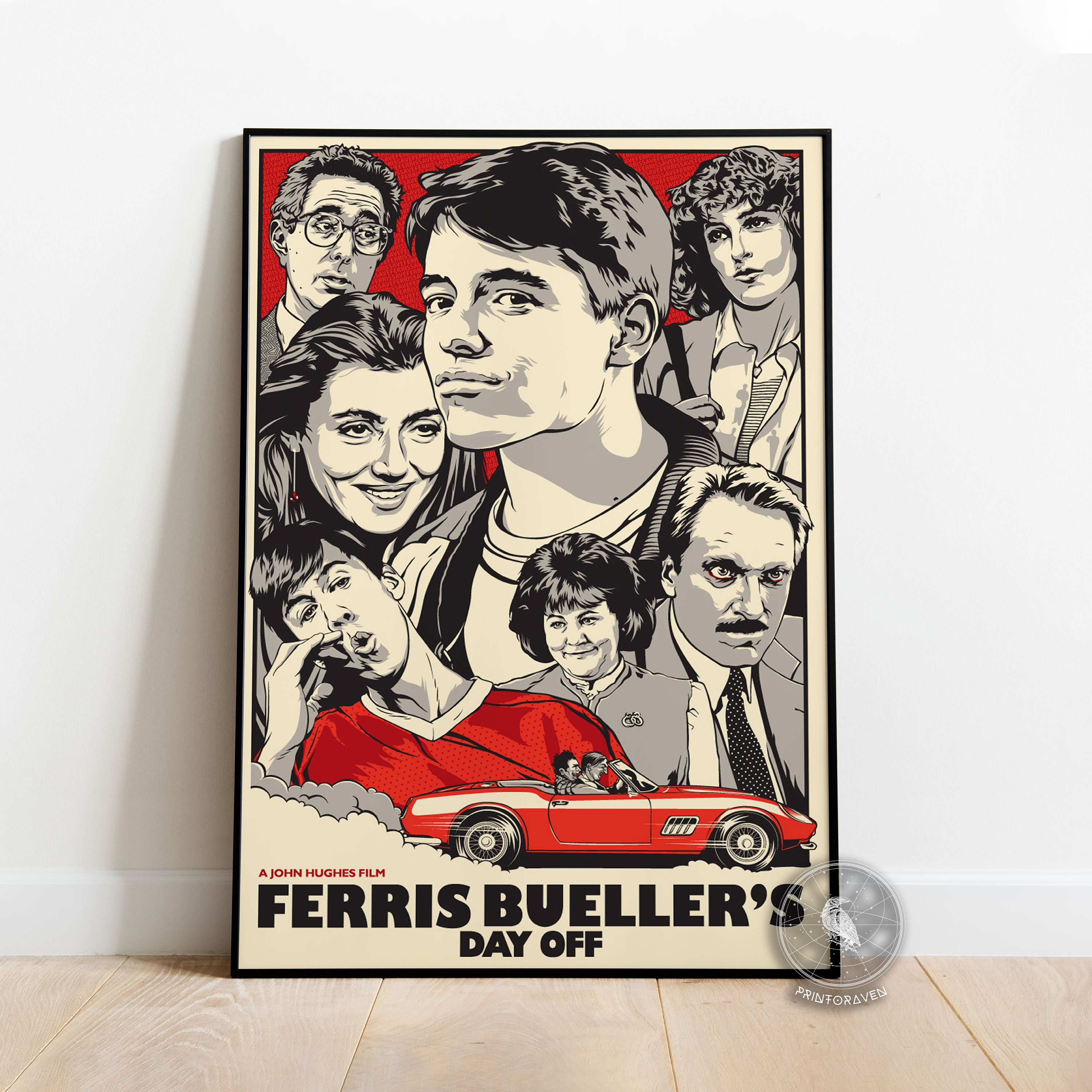 Ferris Bueller's Day off Poster Matthew Broderick Wall Art Wall ...