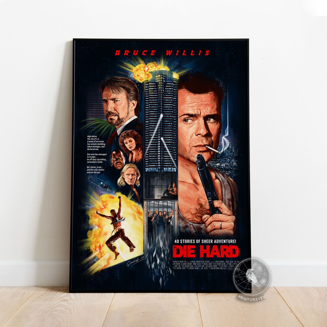 Die Hard Poster John Mcclane Wall Art Wall Decoration Framed Poster ...