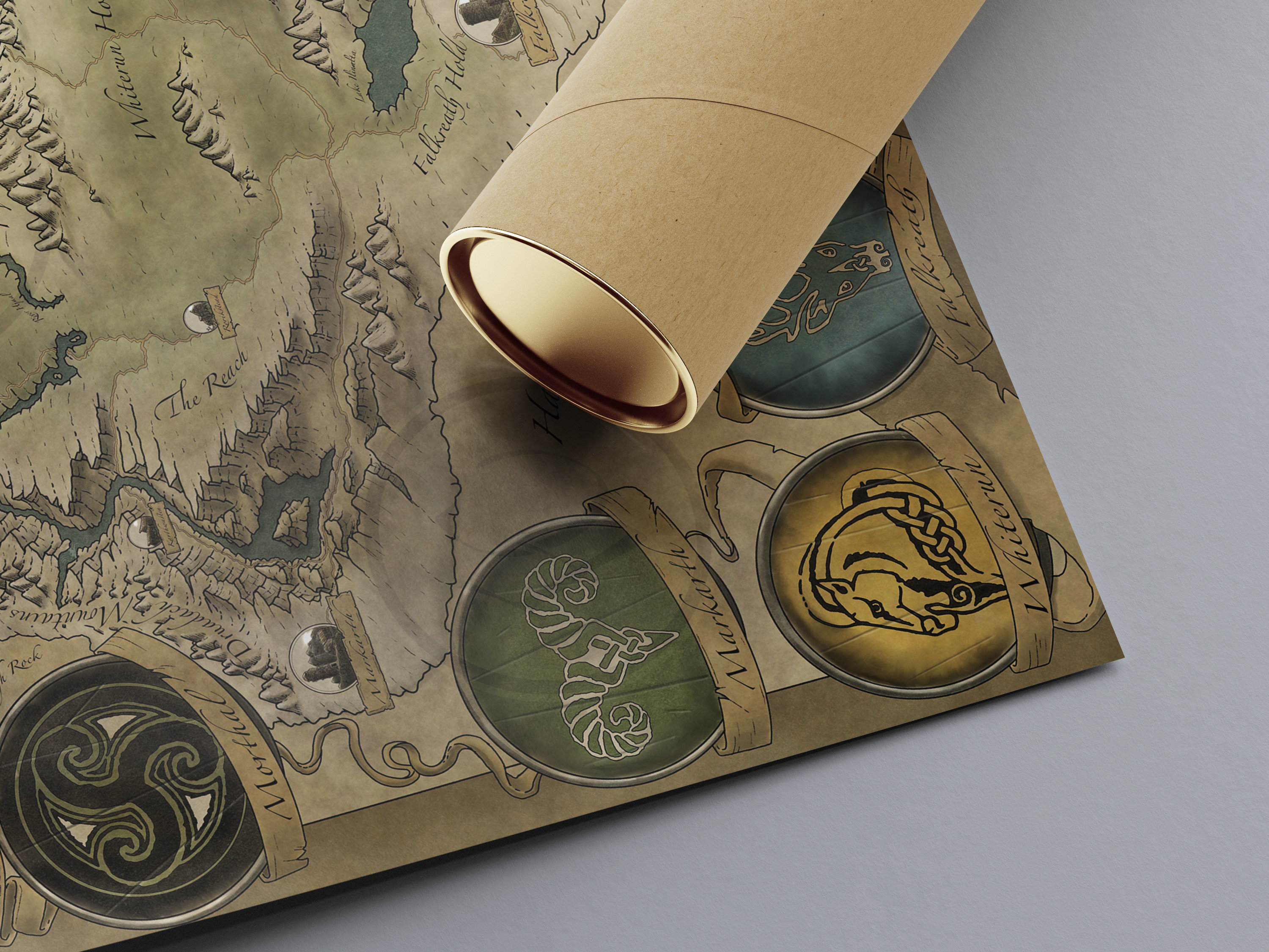 Province of Skyrim Map Print Skyrim Wall Art Wall Decoration Framed ...