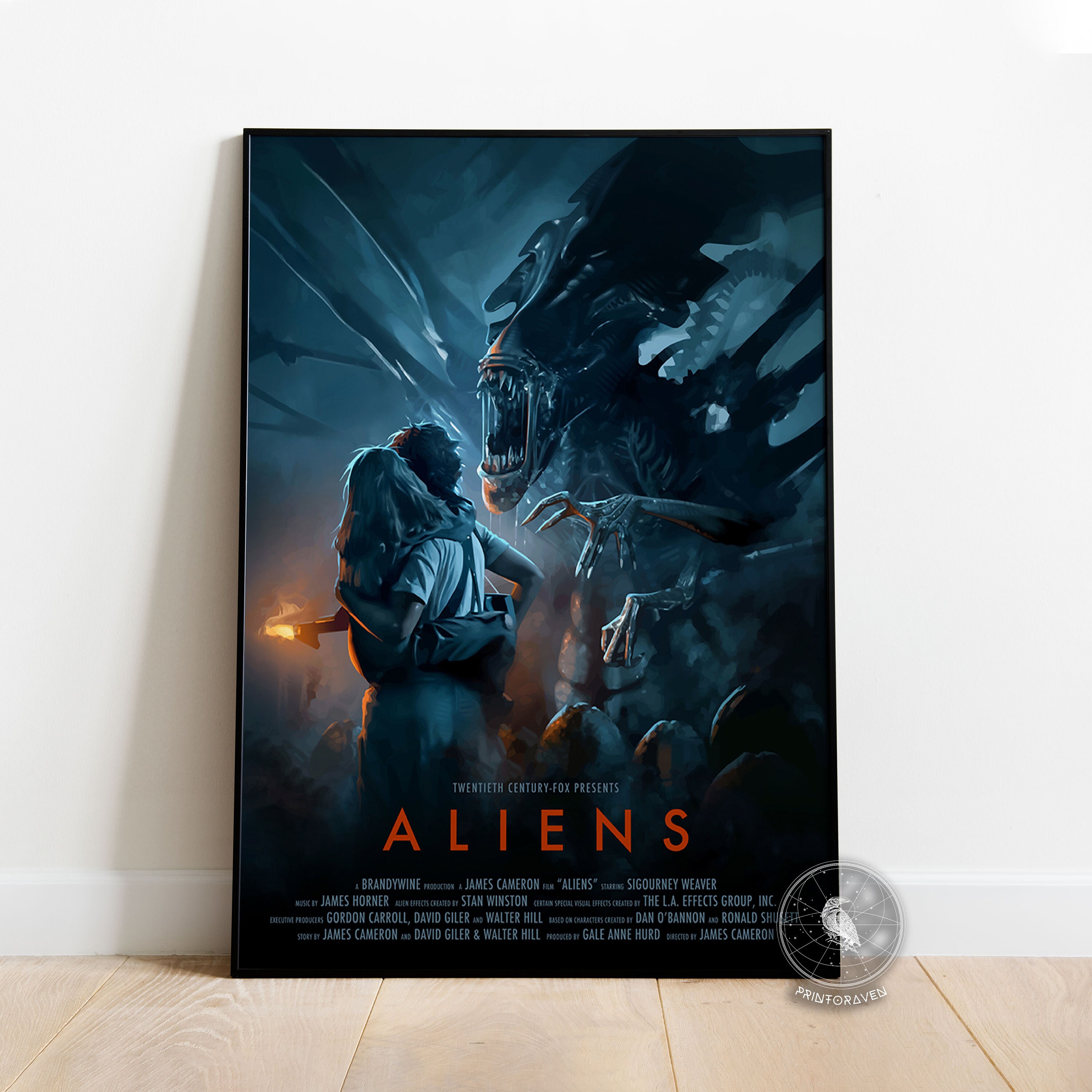 Alien Poster Horror Movie Wall Art Wall Decoration Framed Poster Movie ...