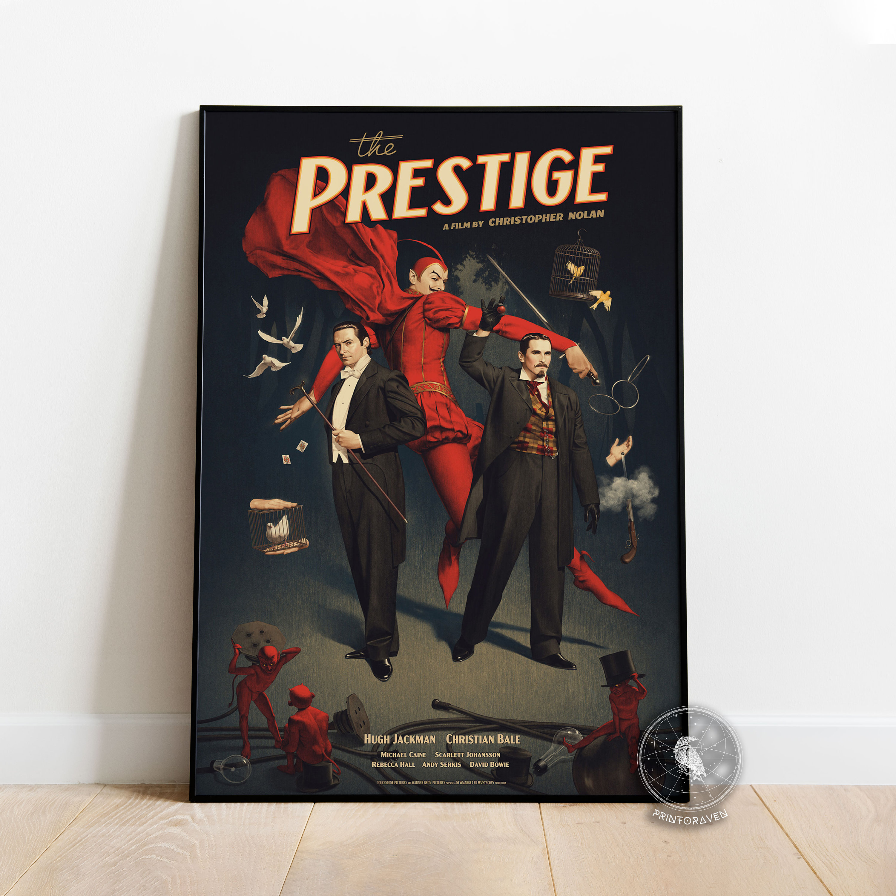 The Prestige Poster Christian Bale Wall Art Wall Decoration Framed ...