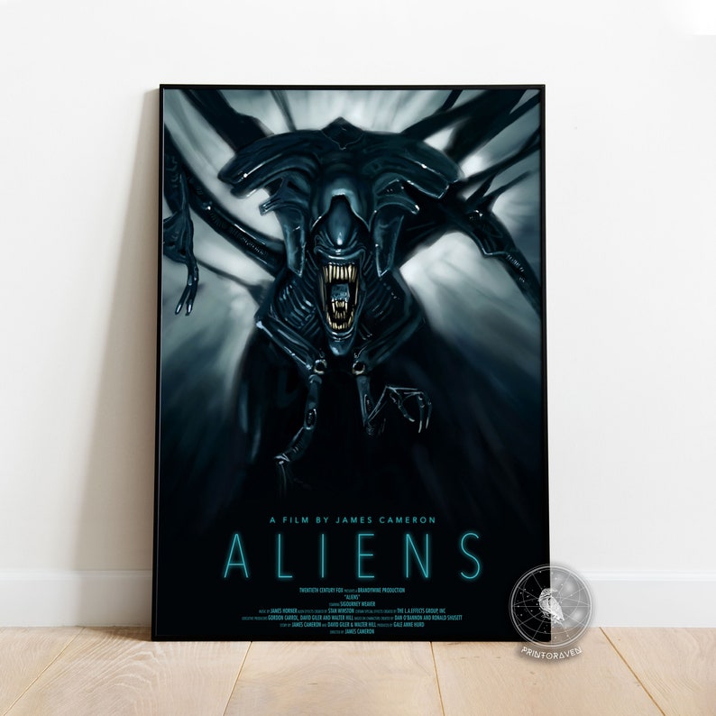 Alien Poster Horror Movie Wall Art Wall Decoration Framed Poster Movie ...