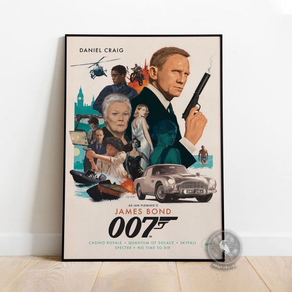 James Bond Movie Paintings - Etsy
