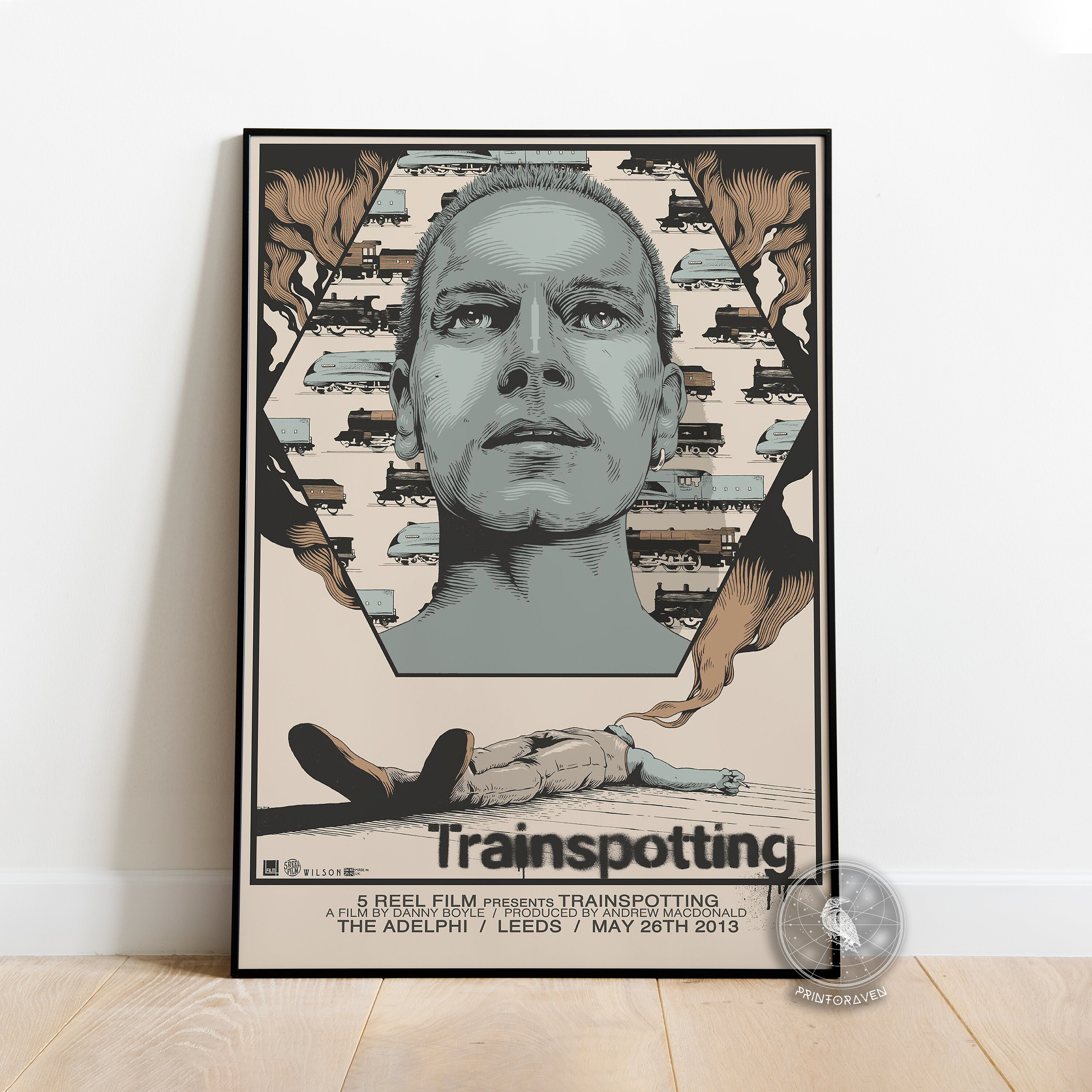 Trainspotting Poster Renton Movie Wall Art Wall Decoration Framed ...