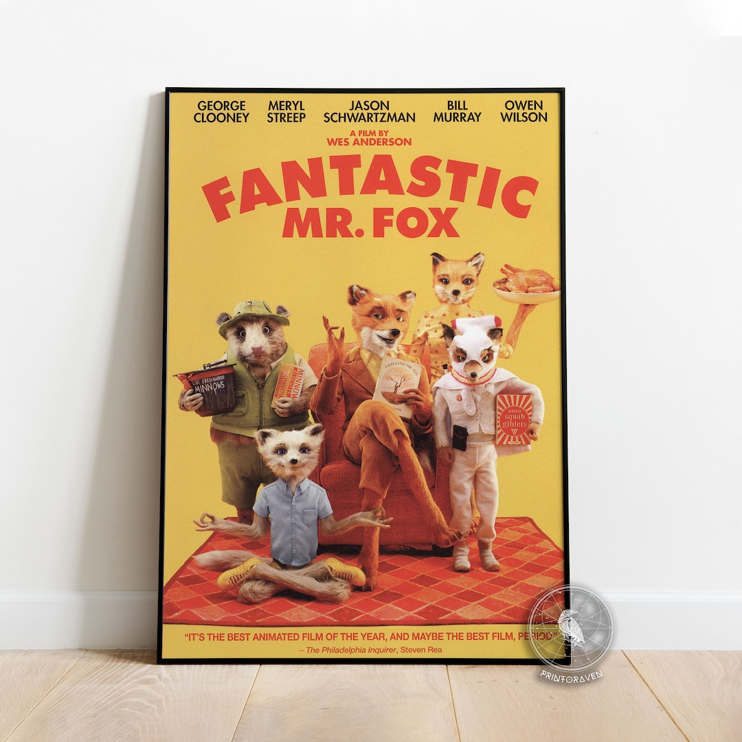 Fantastic Mr. Fox Poster Mr. Fox Wall Art Wall Decoration Framed Poster ...