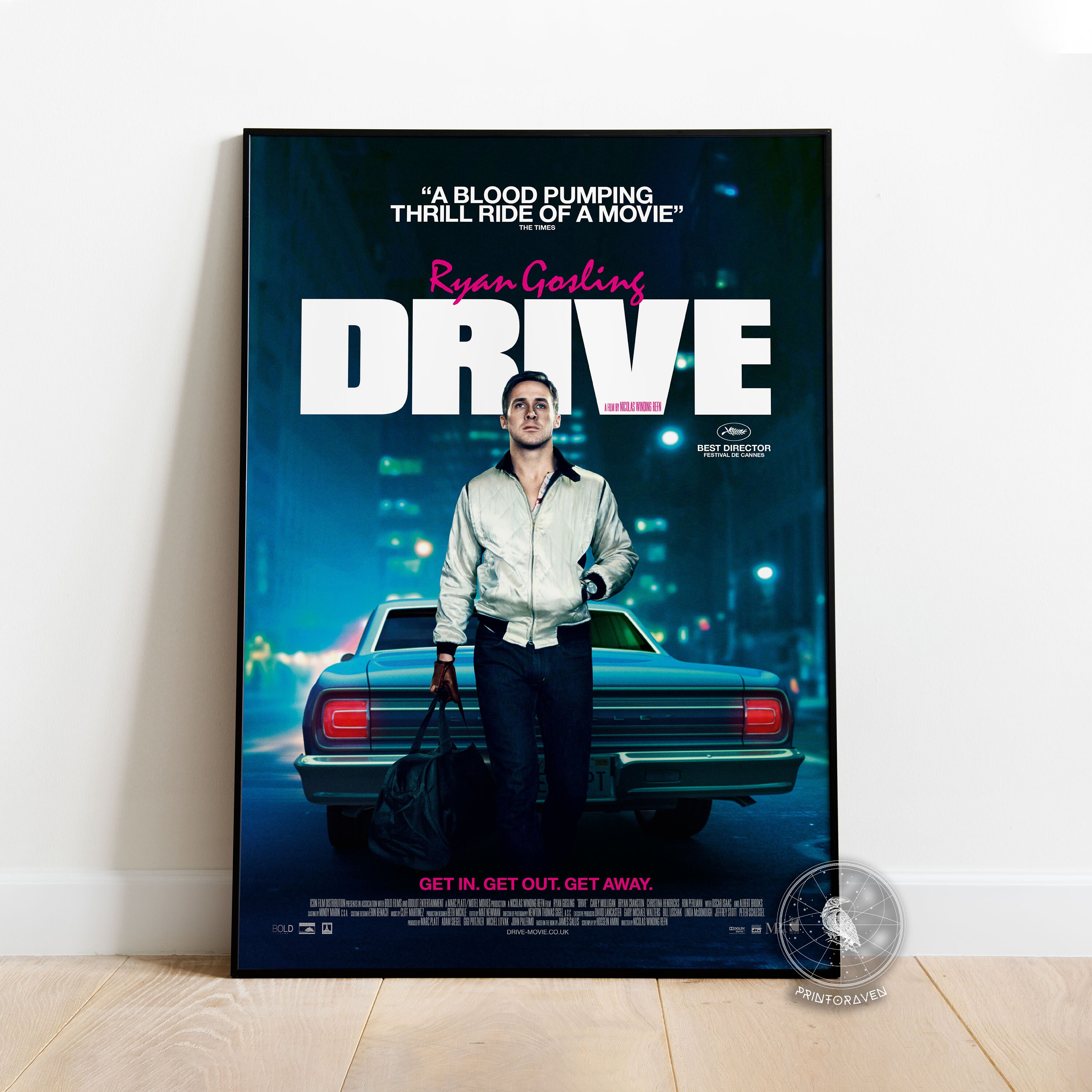 Drive Poster Ryan Gosling Wall Art Wall Decoration Framed Poster Movie ...