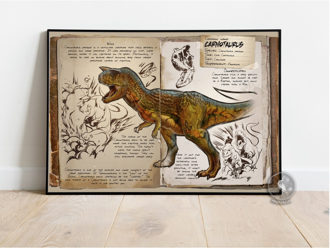 Ark Survival Evolved Creatures Poster Survival Game Wall Art Wall ...