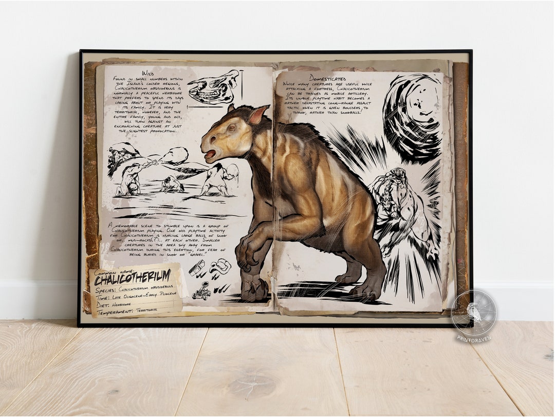 Ark Survival Evolved Creatures Poster Survival Game Wall Art Wall ...