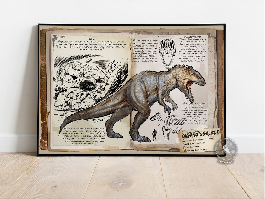 Ark Survival Evolved Creatures Poster Survival Game Wall Art Wall ...