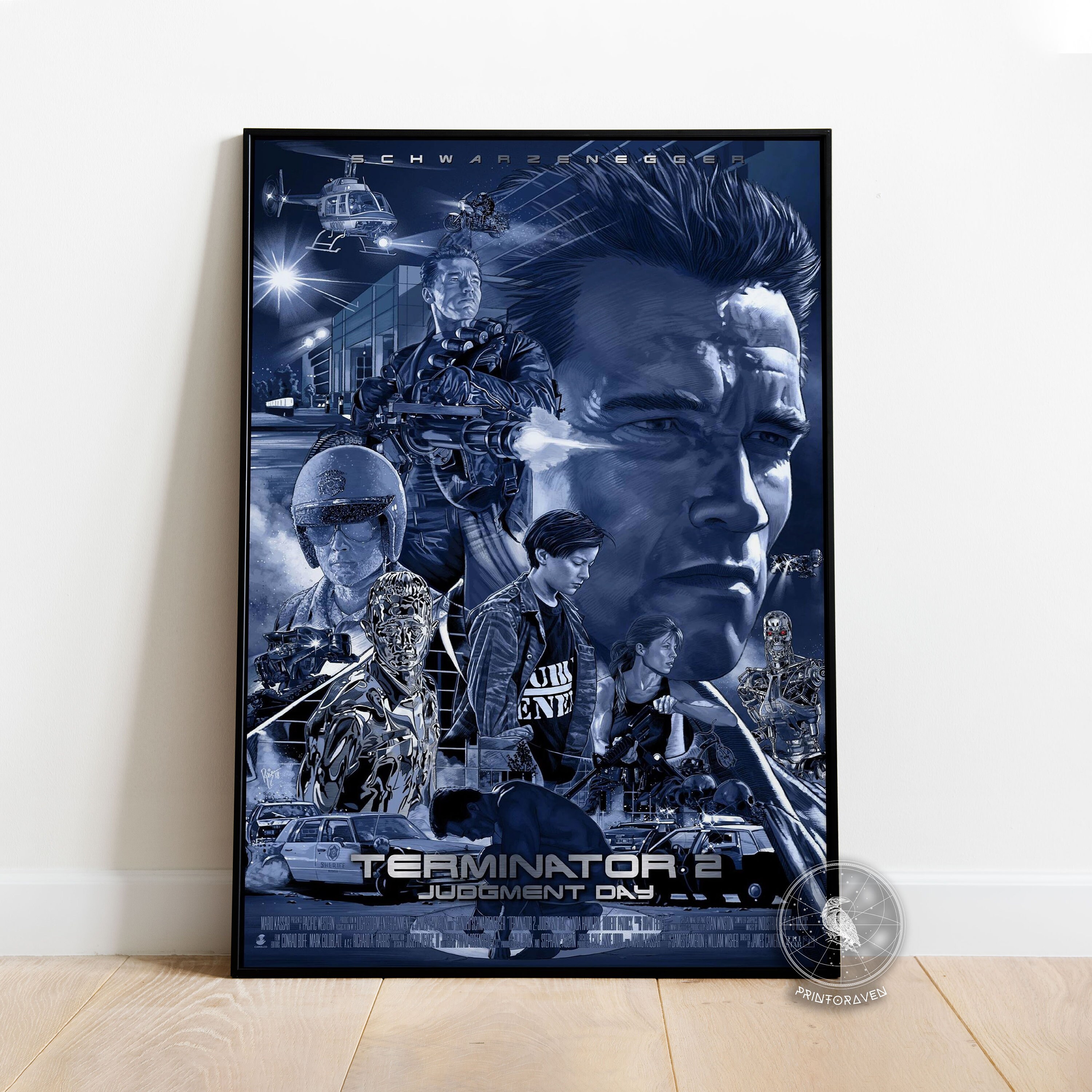 The Terminator Poster Arnold Wall Art Wall Decoration Framed Poster ...
