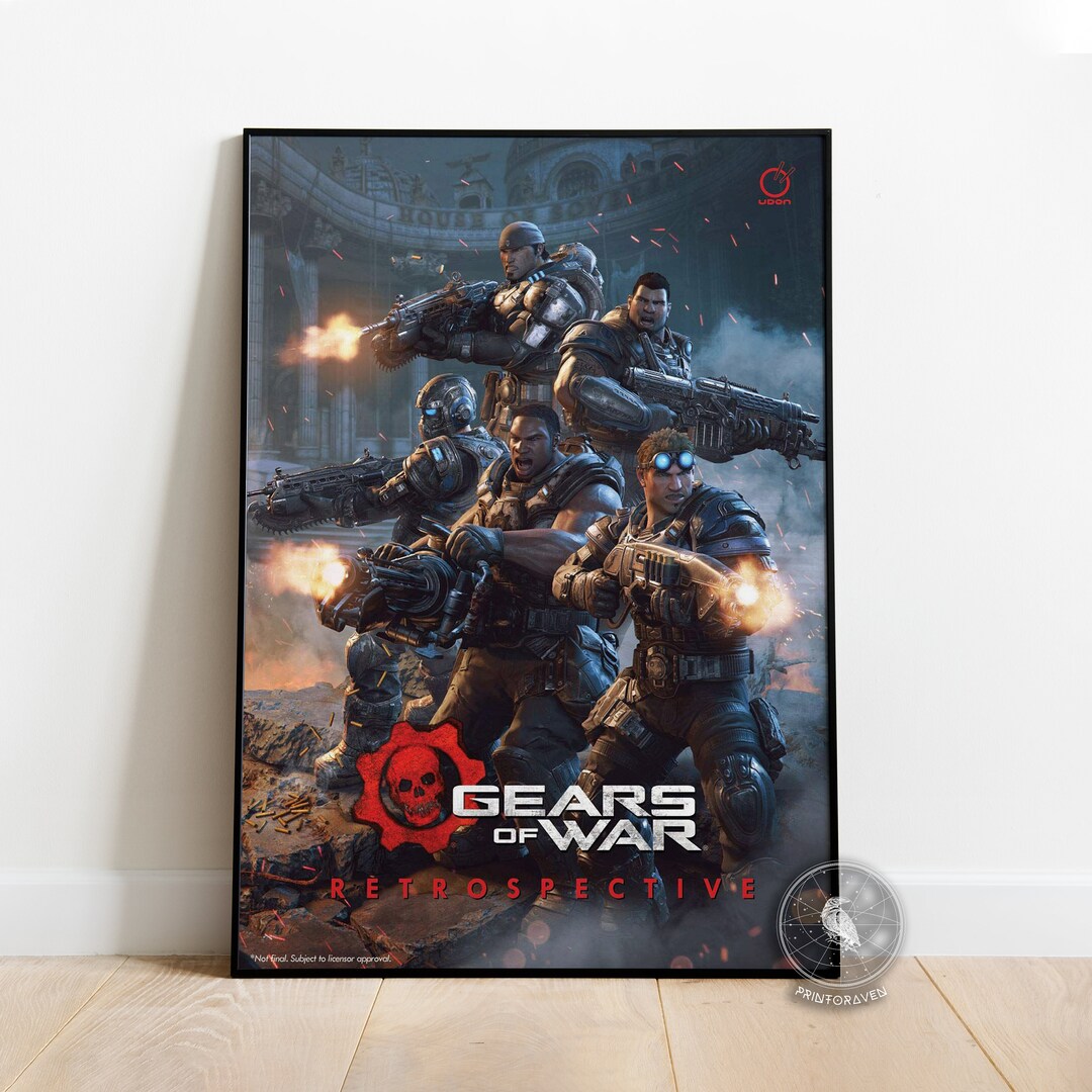 Gears of War Poster Marcus Fenix Wall Art Wall Decoration Framed Poster ...
